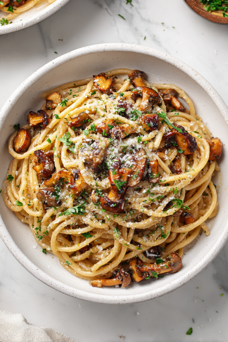 Miso Mushroom Bucatini – Landscape Insight